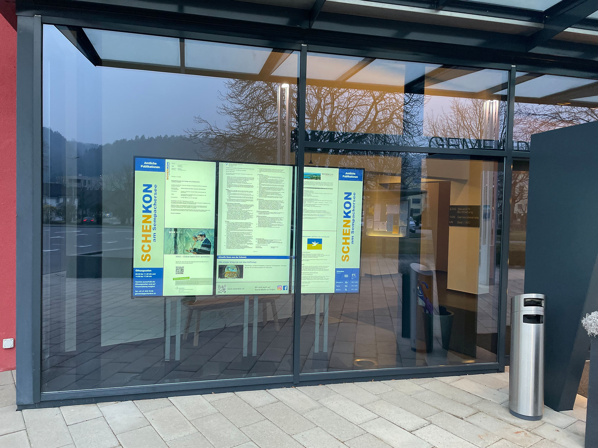 Creanet : Gemeinde Schenkon - Anschlagkasten